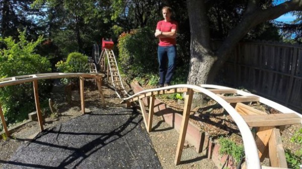Dad Builds 180-foot-long Backyard Coaster - Coaster101