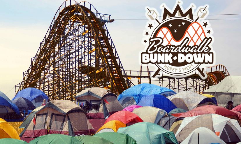 Camp Under Coasters at Morey’s Piers Boardwalk Bunk-Down - Coaster101