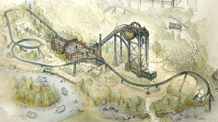 Baron 1898 Dive Machine Layout Revealed - Coaster101