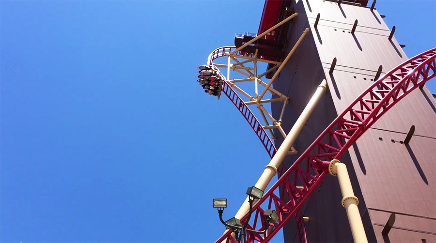 Lagoon's Cannibal Testing with Riders - Coaster101
