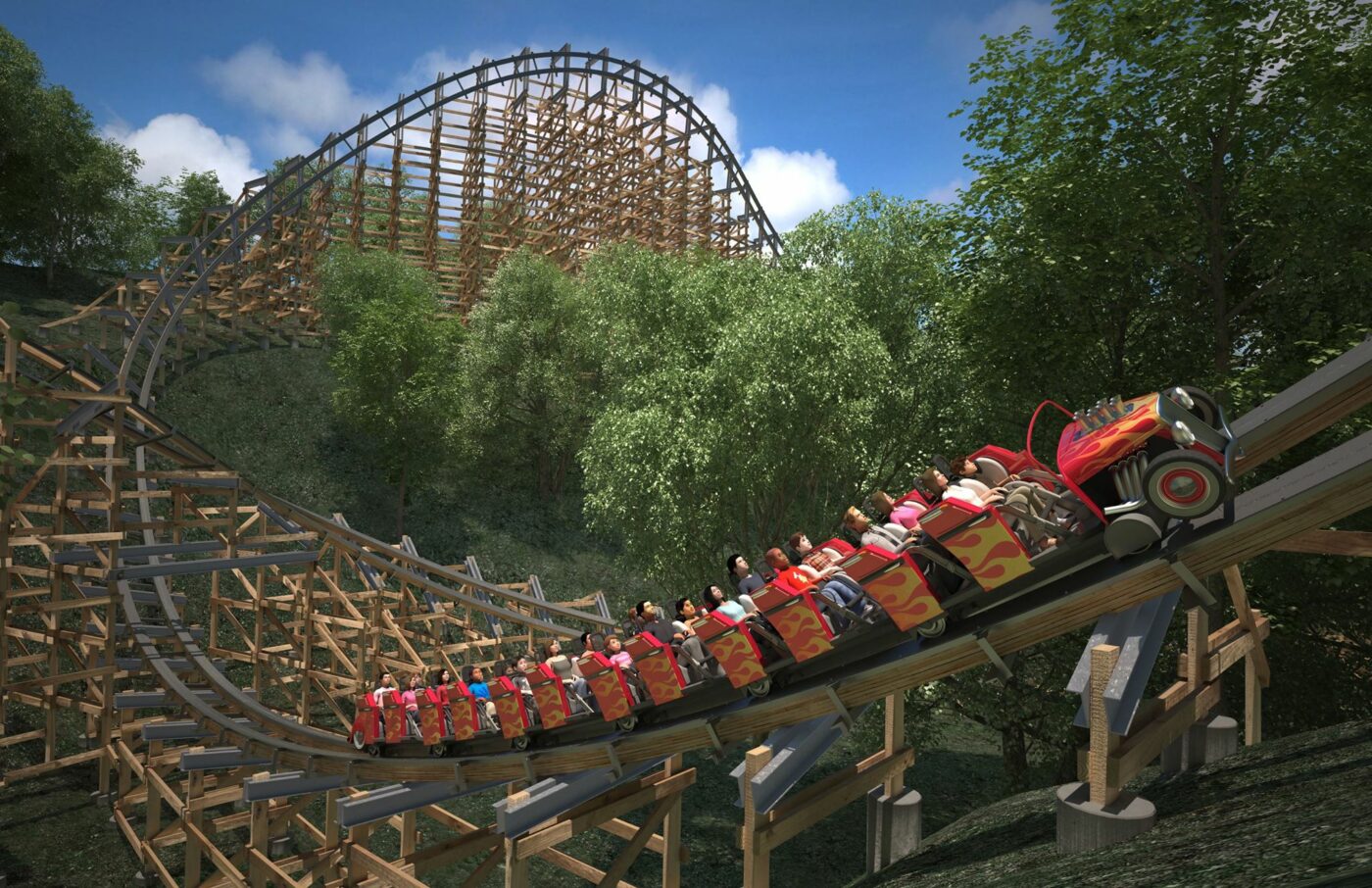 Dollywood's Lightning Rod POV Unveiled - Coaster101