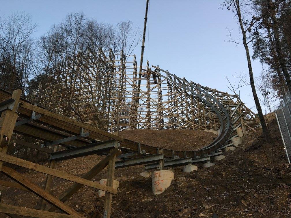 Dollywood Shares Lightning Rod Construction Progress - Coaster101