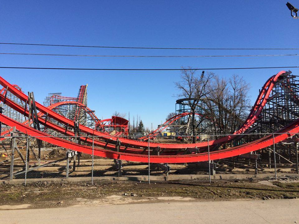 Storm Chaser Nears Completion at Kentucky Kingdom - Coaster101
