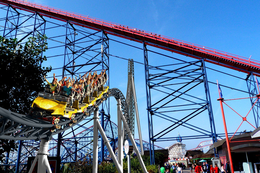 Blackpool Pleasure Beach Launched Steel Coaster in 2018 - Coaster101