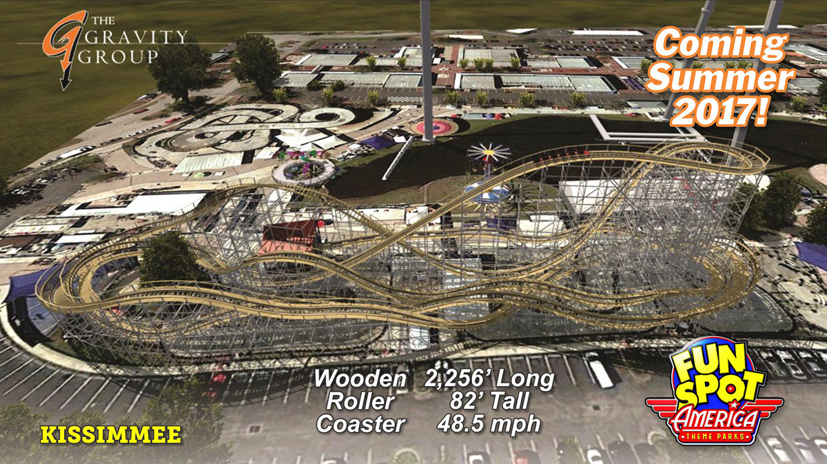 Fun Spot America Announces Looping Wooden Coaster for 2017 - Coaster101