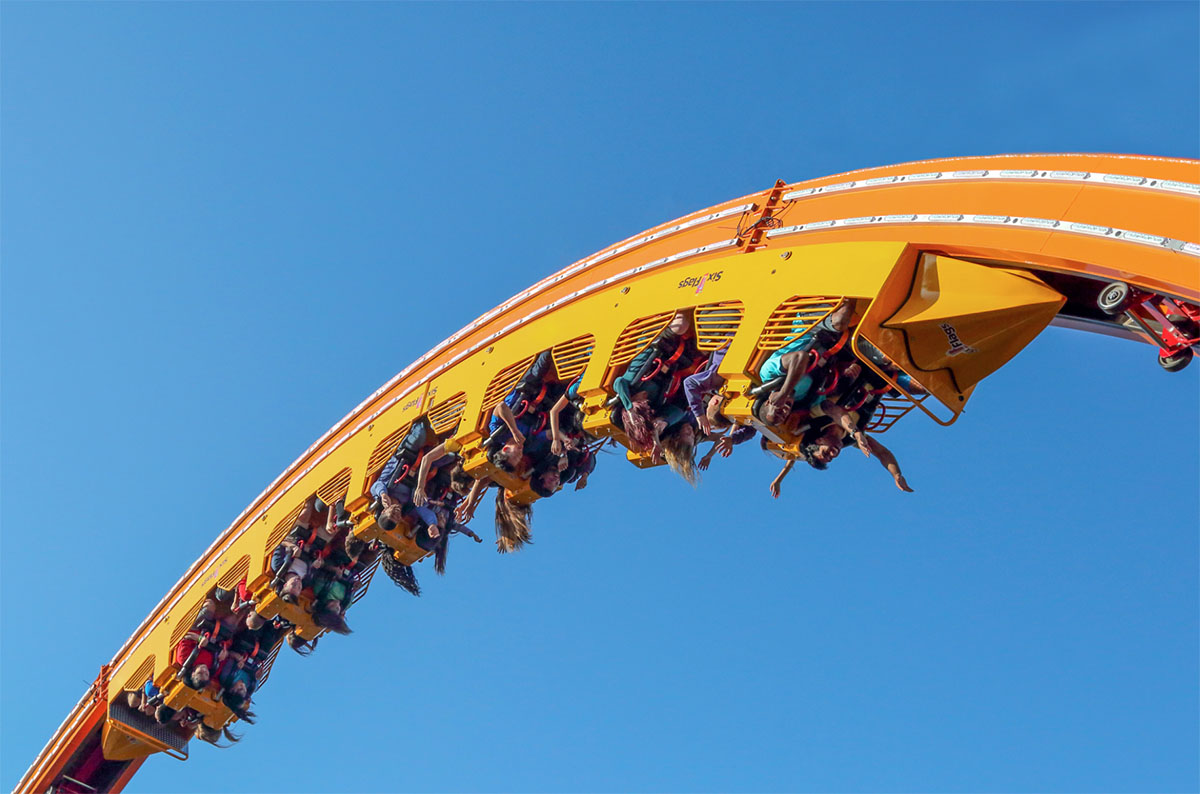 Worlds Biggest Roller Coaster Loop