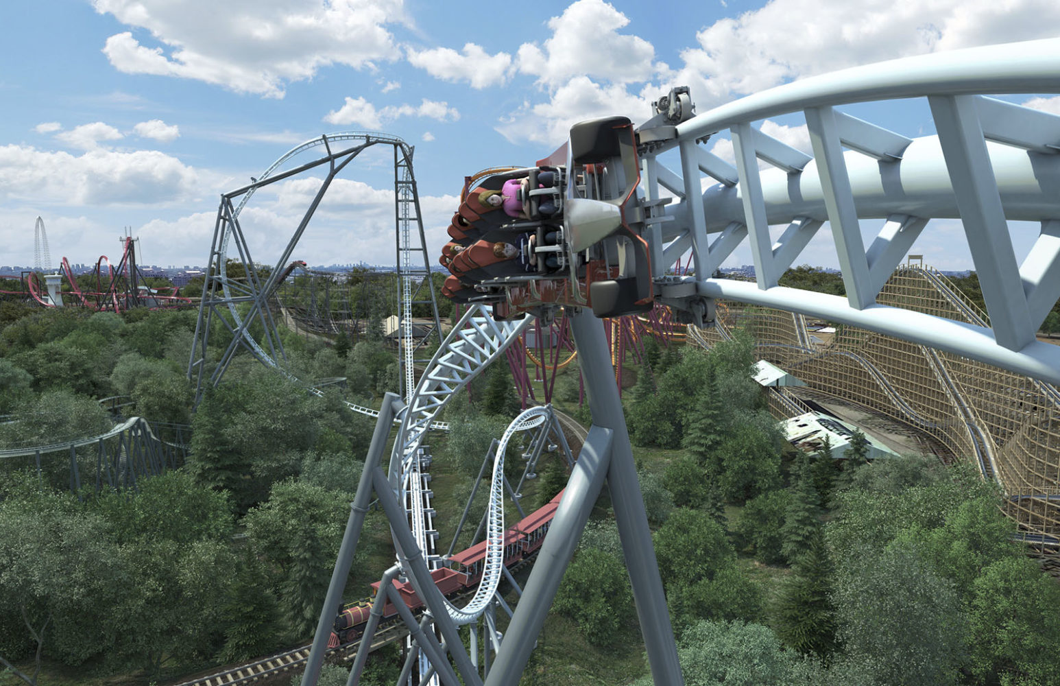 Six Flags Great America Building Maxx Force Launch Coaster in 2019 ...