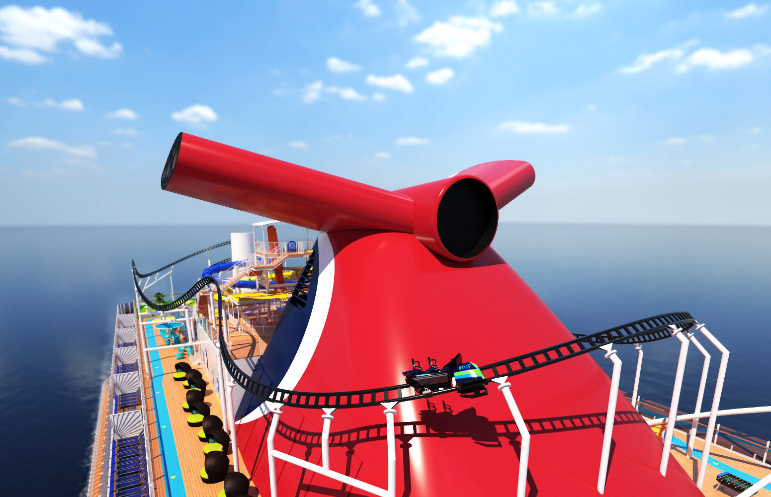 Carnival Cruise Lines to Debut "Bolt," The First Roller Coaster At Sea ...