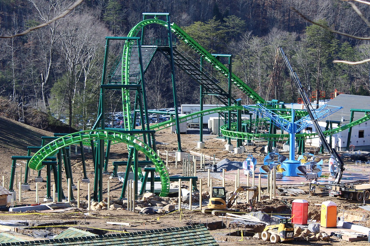 Dragonflier Track Complete at Wildwood Grove - Coaster101