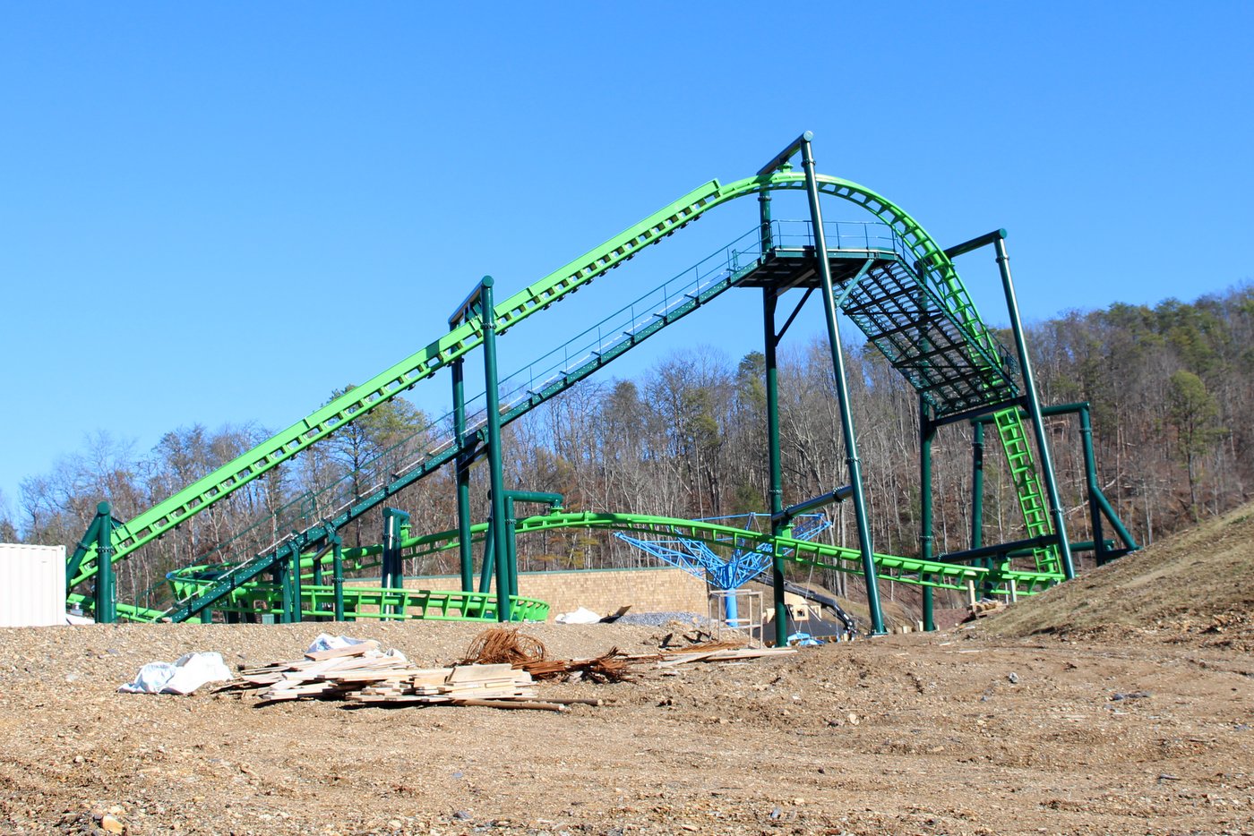 Dragonflier Track Complete at Wildwood Grove - Coaster101