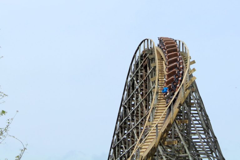 Climbing to the Top of Thunderhead at Dollywood - Coaster101