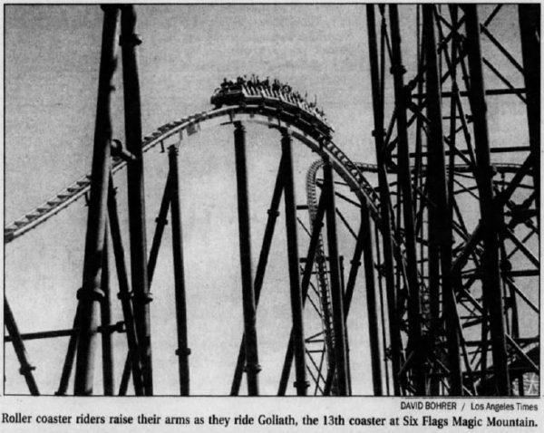 Six Flags Magic Mountain Goliath Drop Height