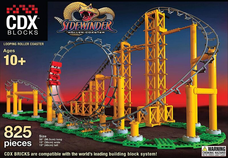 Building the CDX Blocks Sidewinder Roller Coaster Review - Coaster101