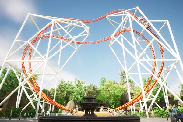 Zamperla Unveils New "Double Heart" Hyper Coaster Concept - Coaster101