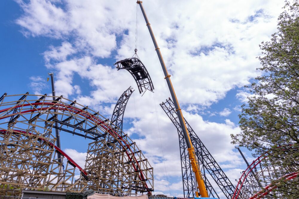 Wildcat's Revenge Topped Off and More Construction Photos - Coaster101