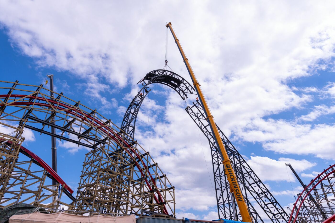Wildcat's Revenge Topped Off and More Construction Photos - Coaster101