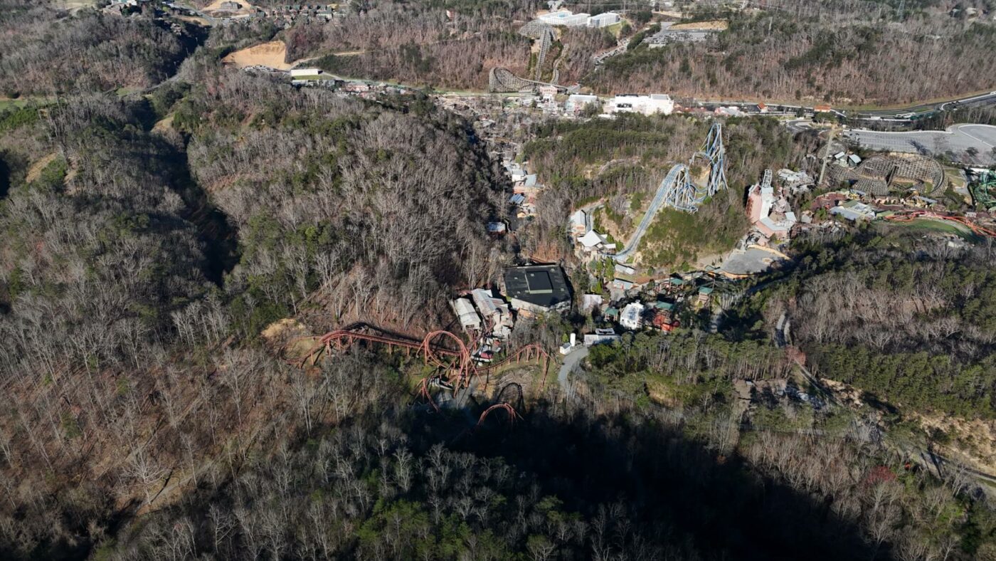 Aerial Dollywood Photos from Those Cabins - Coaster101