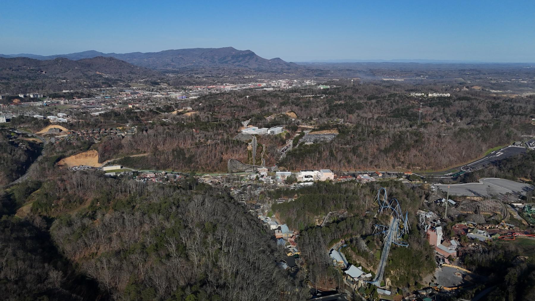 Aerial Dollywood Photos from Those Cabins - Coaster101