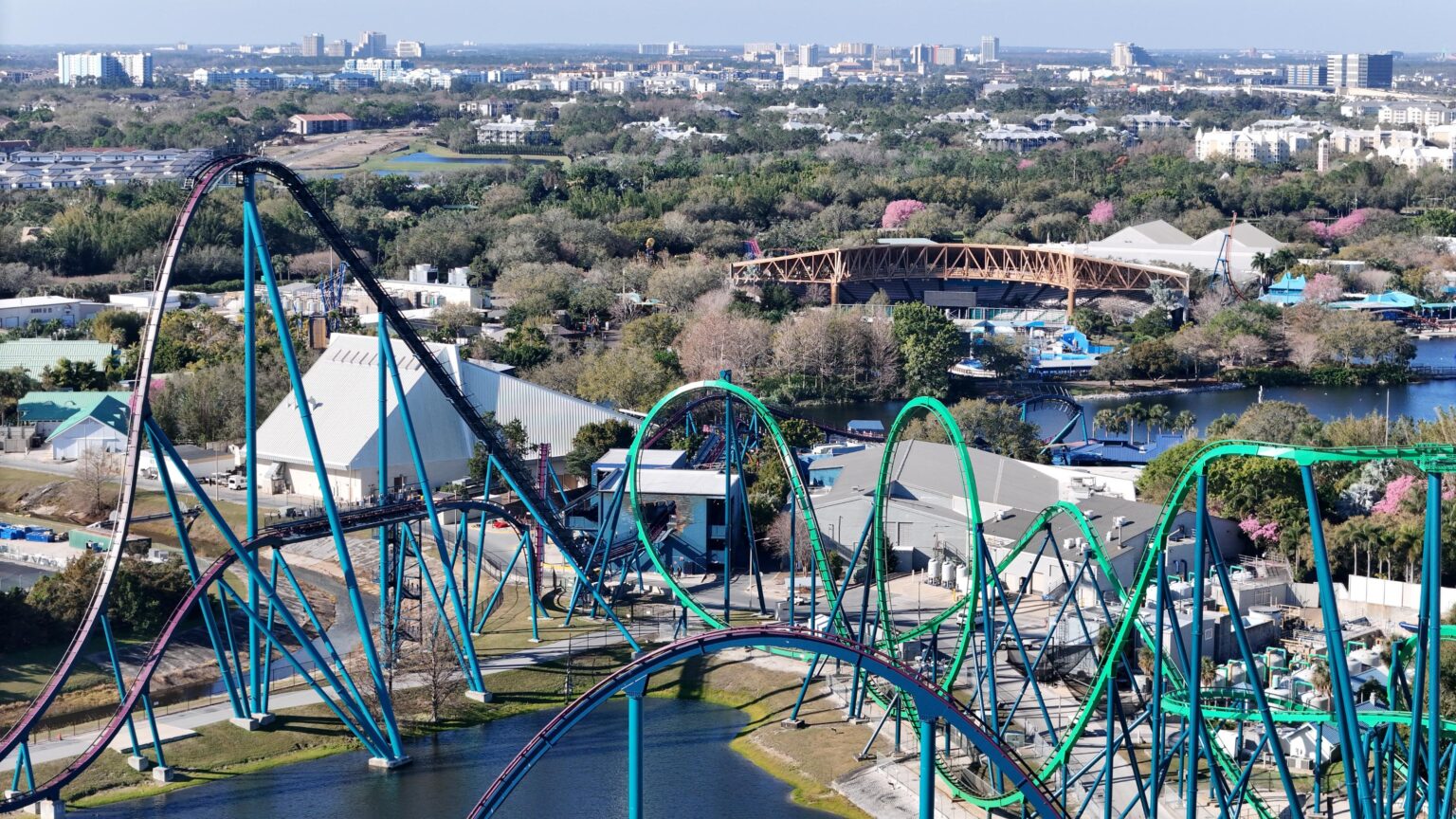 SeaWorld Orlando Aerials From a Drone - Coaster101