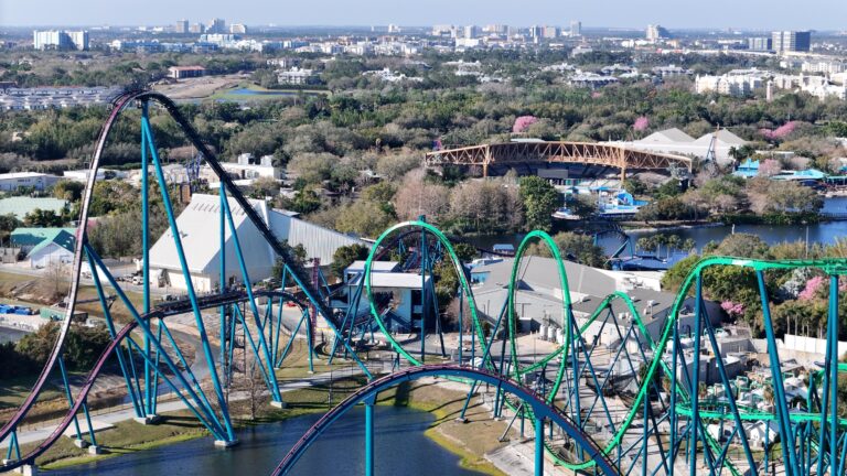 SeaWorld Orlando Aerials From a Drone - Coaster101