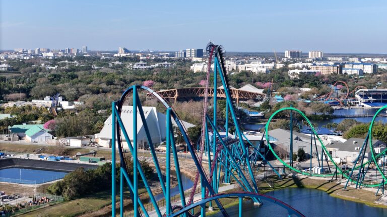 SeaWorld Orlando Aerials From a Drone - Coaster101
