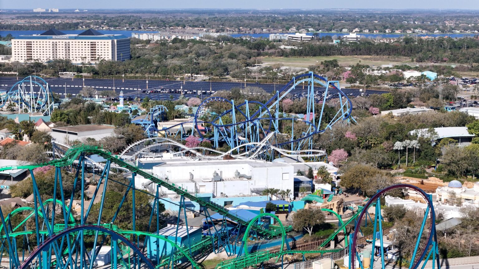SeaWorld Orlando Aerials From a Drone - Coaster101