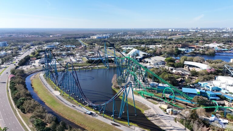 SeaWorld Orlando Aerials From a Drone - Coaster101