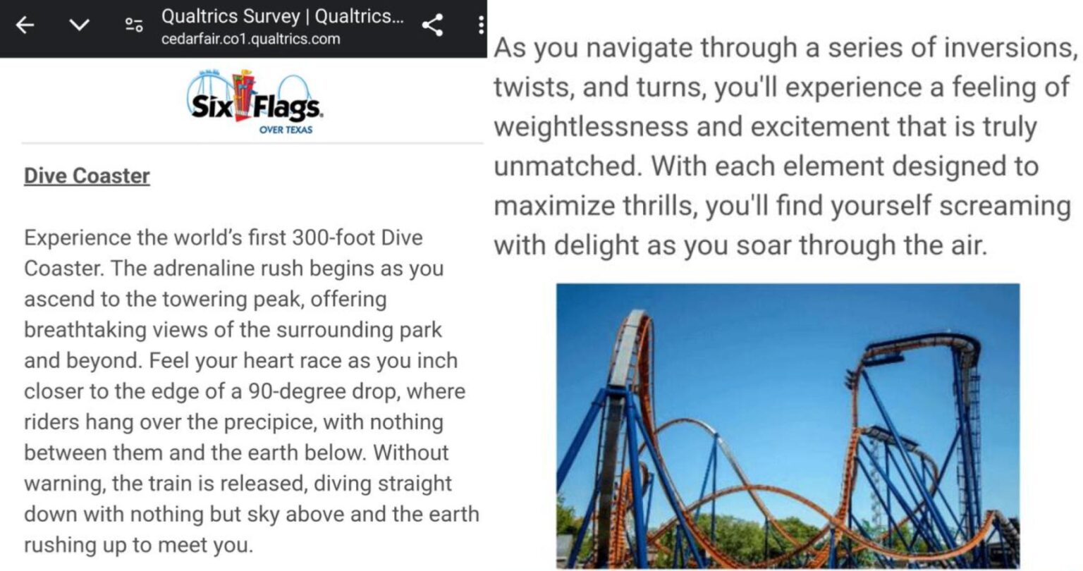 Record-Breaking Six Flags Over Texas 2026 Dive Coaster: Everything We ...