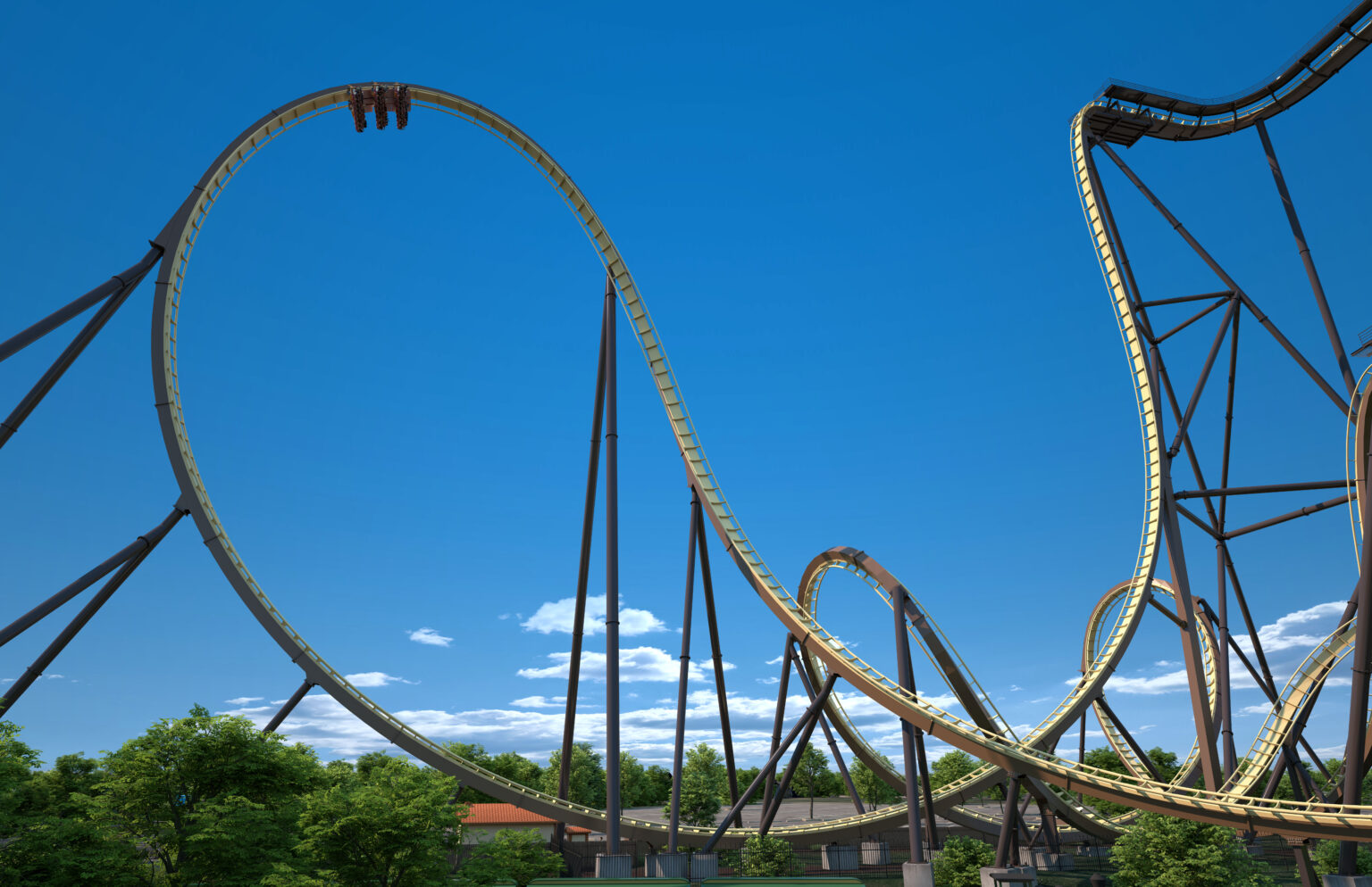 Six Flags Over Texas Unveils Tormenta Record-Breaking Dive Coaster ...