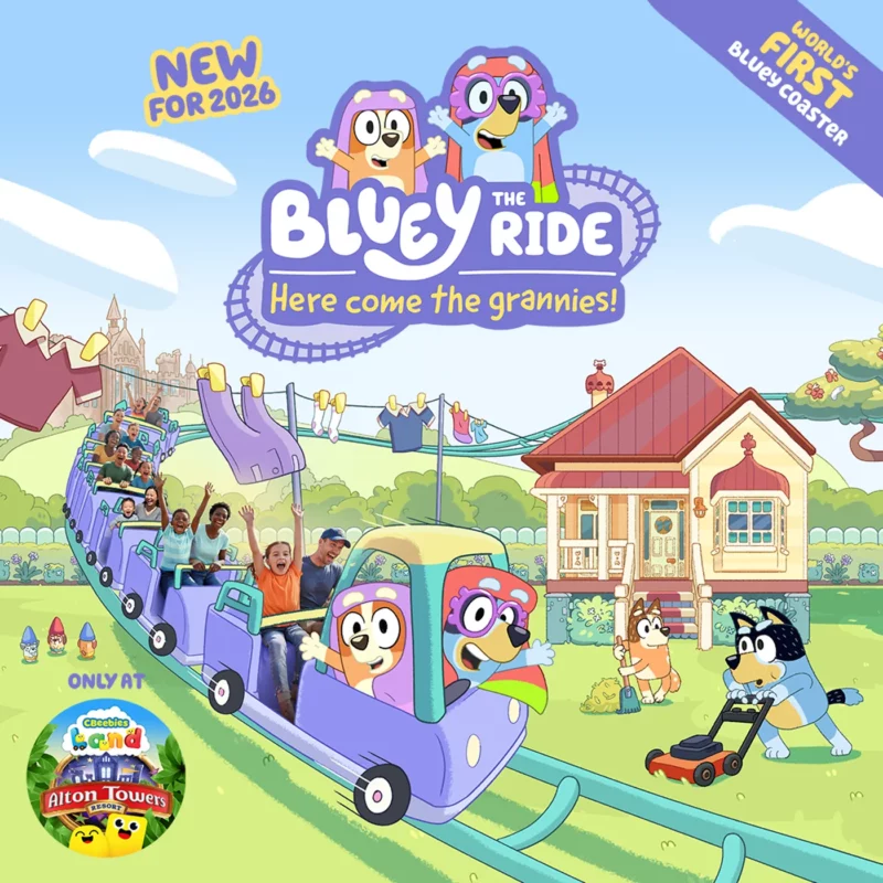 Alton Towers Announces Bluey The Ride: Here Come The Grannies! - Coaster101