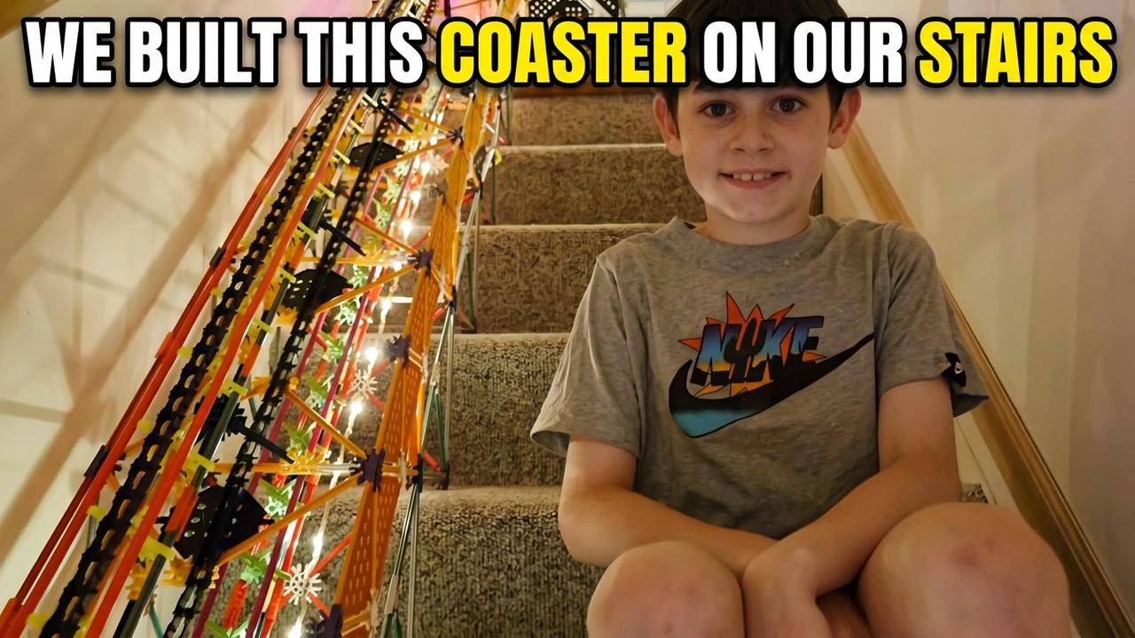 I Built a K’NEX Coaster… Down My Basement Stairs - Coaster101